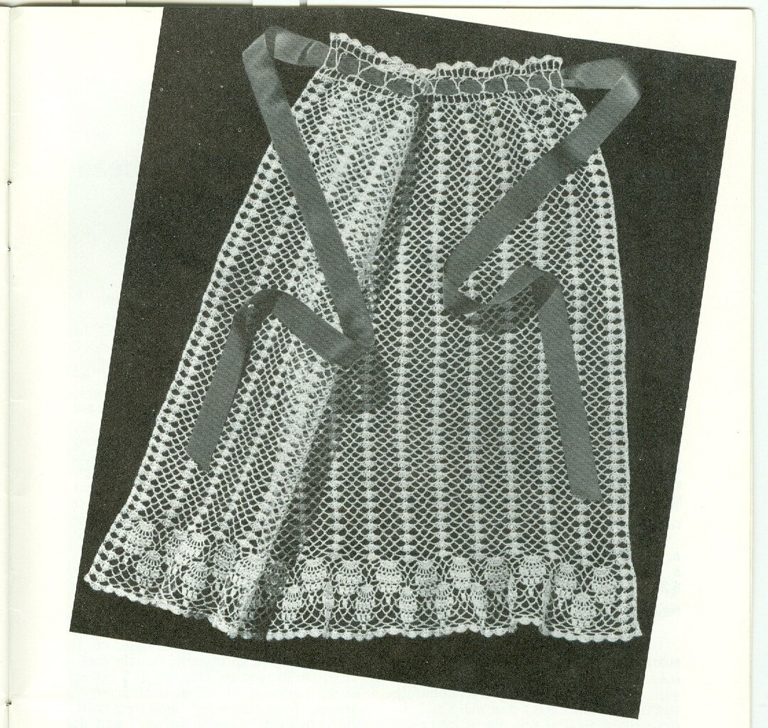 Pineapple Hostess Apron Crochet Pattern Large Print PDF Instant ...