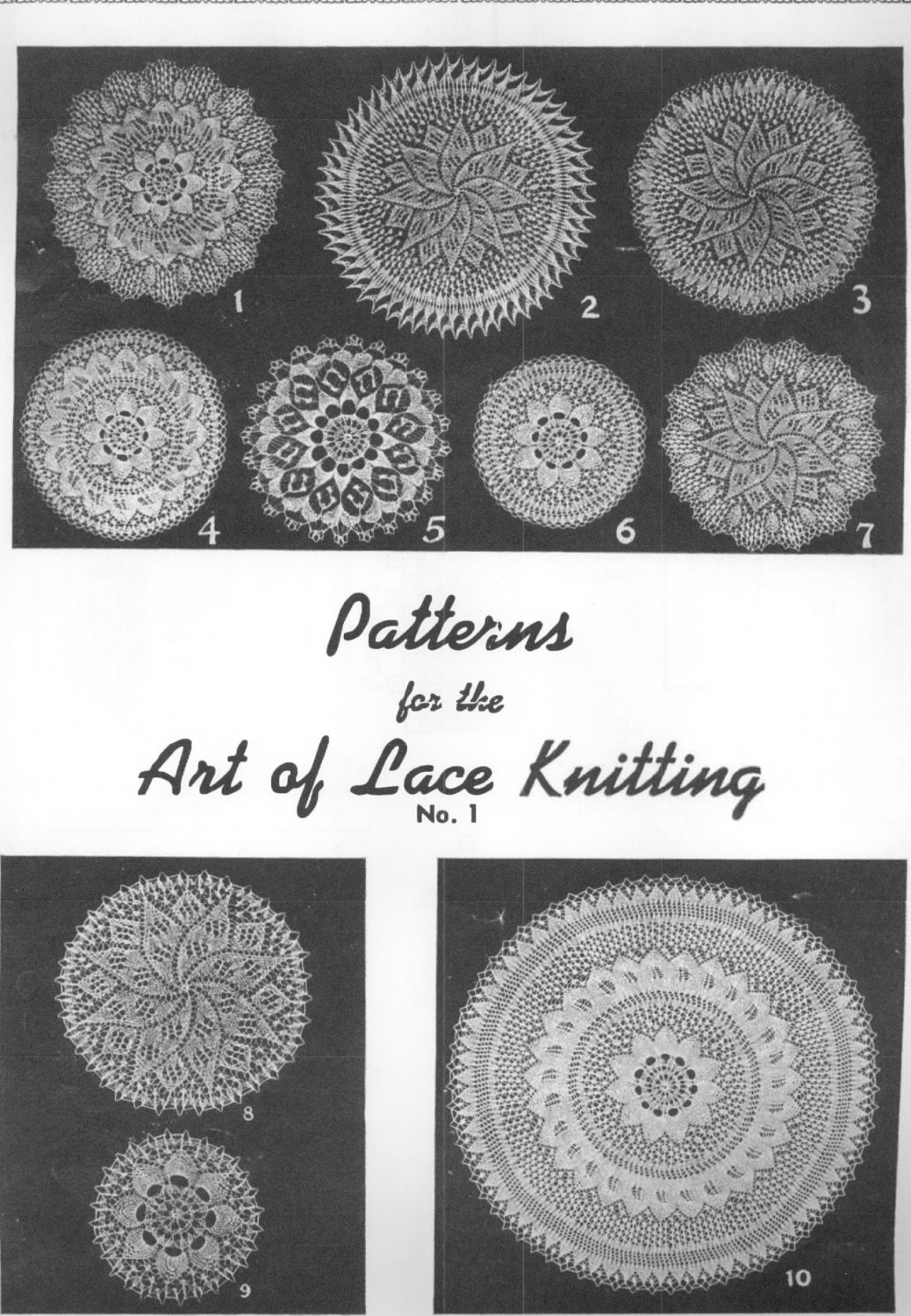The Art of Lace Knitting Patterns 1 Doilies PDF Instant - Etsy