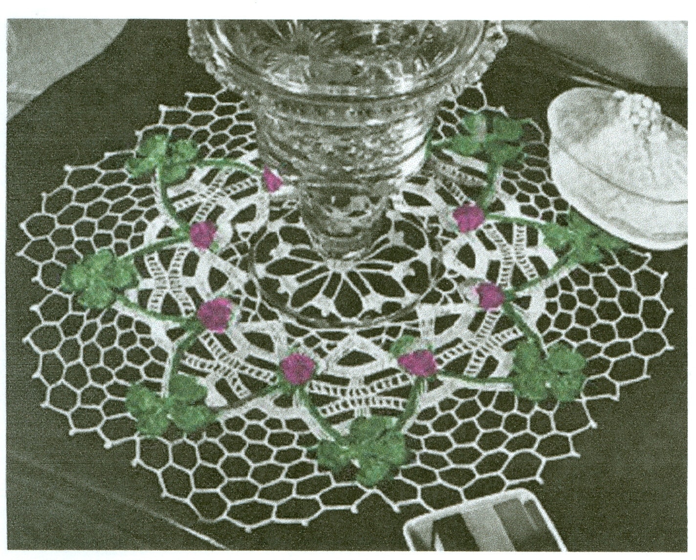 Clover Leaf Doilie Doily Crochet Pattern 14" Diameter When Finished PDF ...