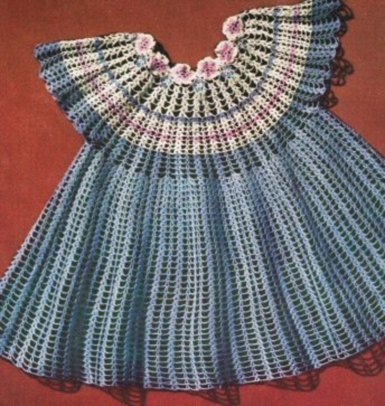 Crocheted Girls Party Dress Pattern PDF Instant Download - Etsy