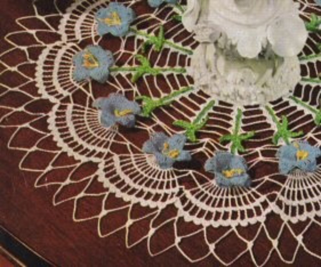 Blue Bell Crochet Doilie Pattern PDF Instant Download - Etsy