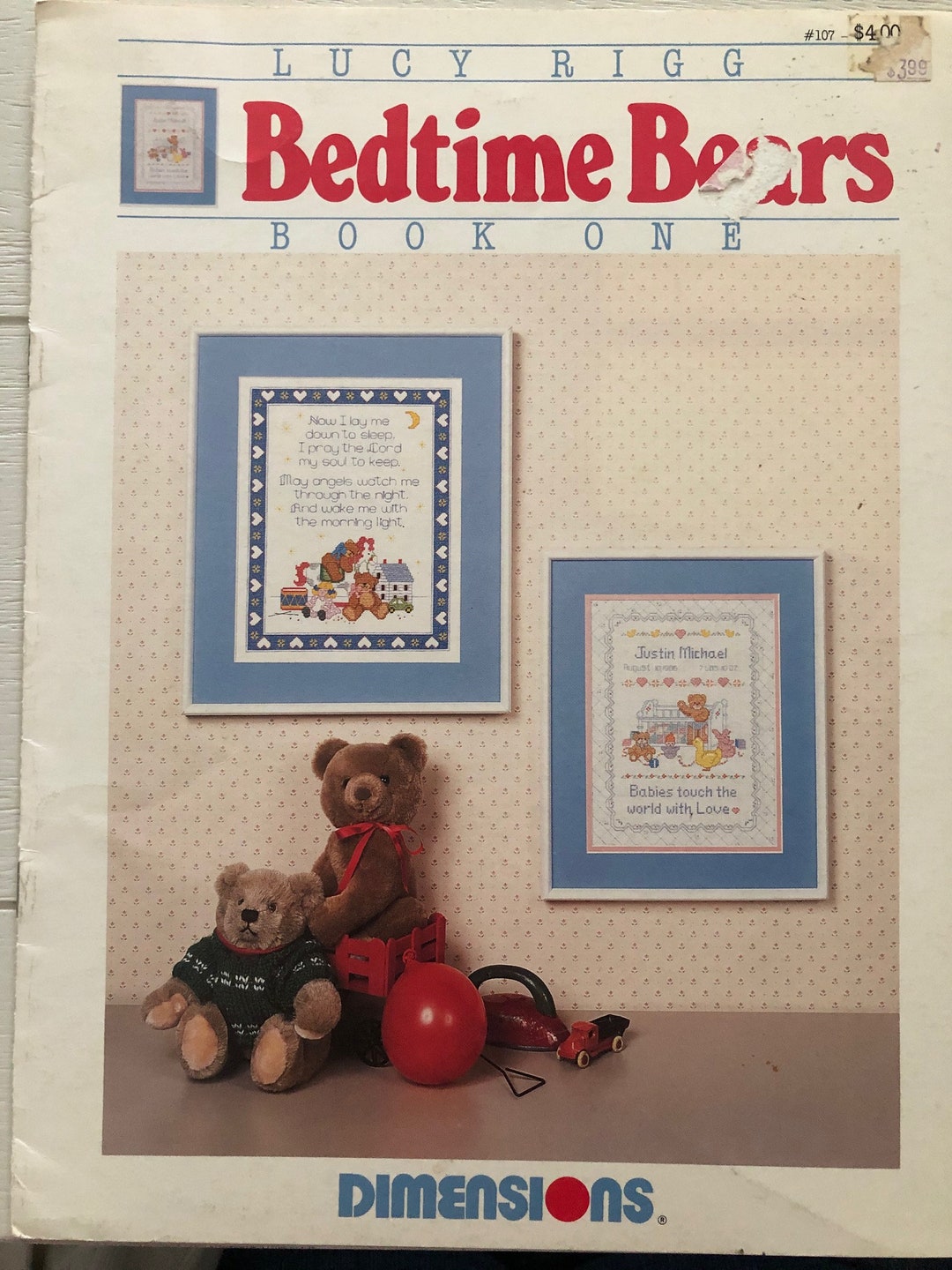 Bedtime Bears Samplers by Dimensions Cross Stitch Pattern Book Baby ...