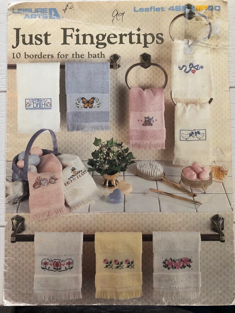 Fingertips Towel Borders Cross Stitch Pattern Book - Etsy