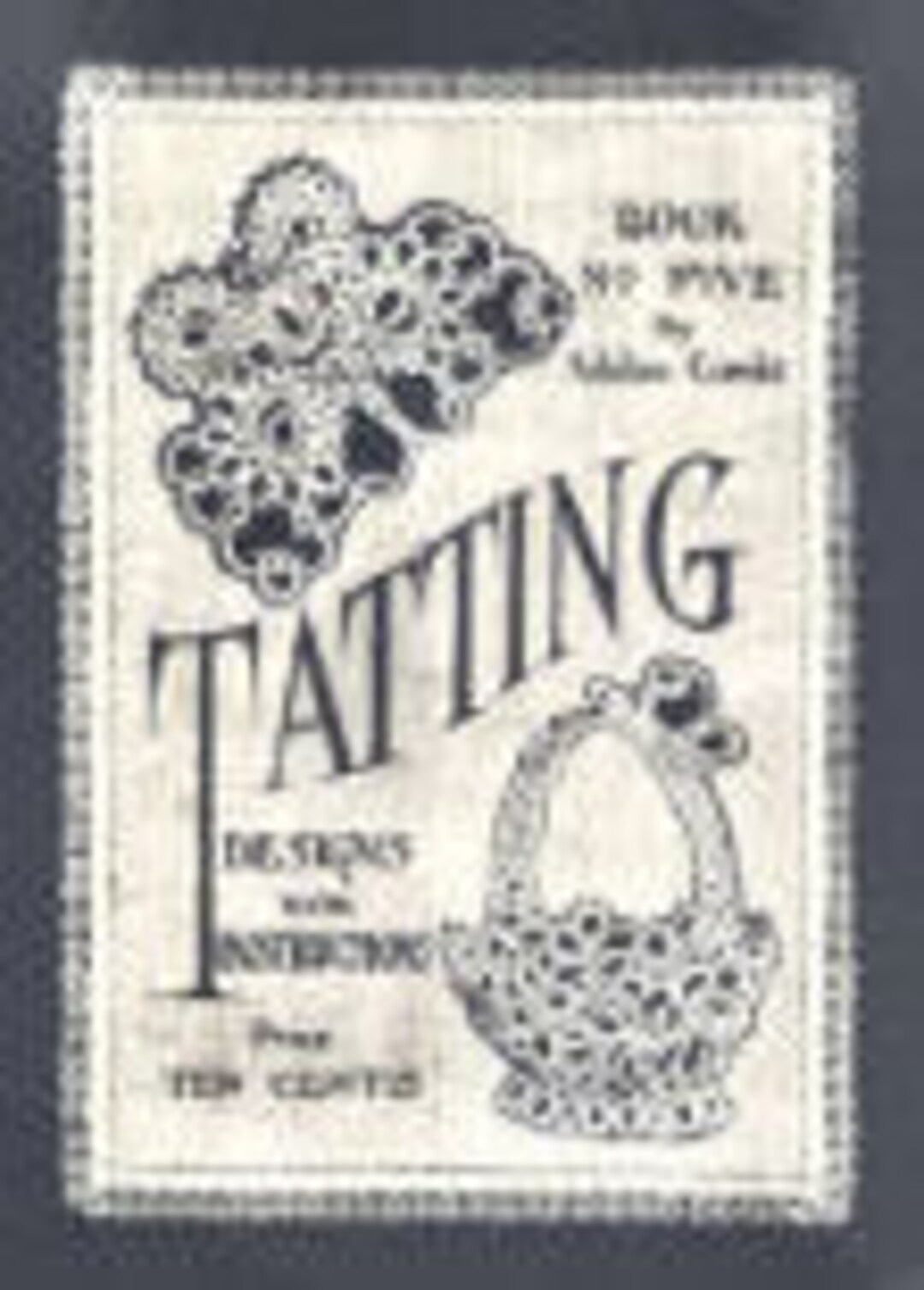 5 Vintage Tatting Pattern Books Plus 65 Bonus Tatting Patterns on CD - Etsy