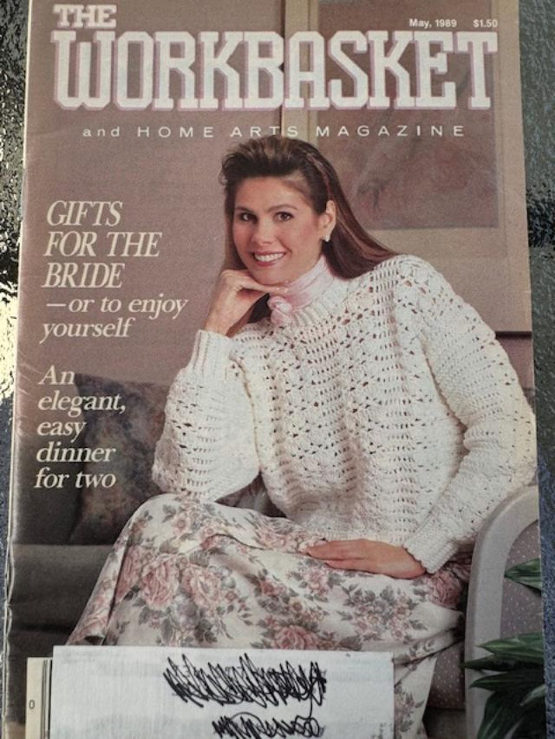 Vintage 1989 Workbasket Craft Pattern Magazine Knitting Crochet ...