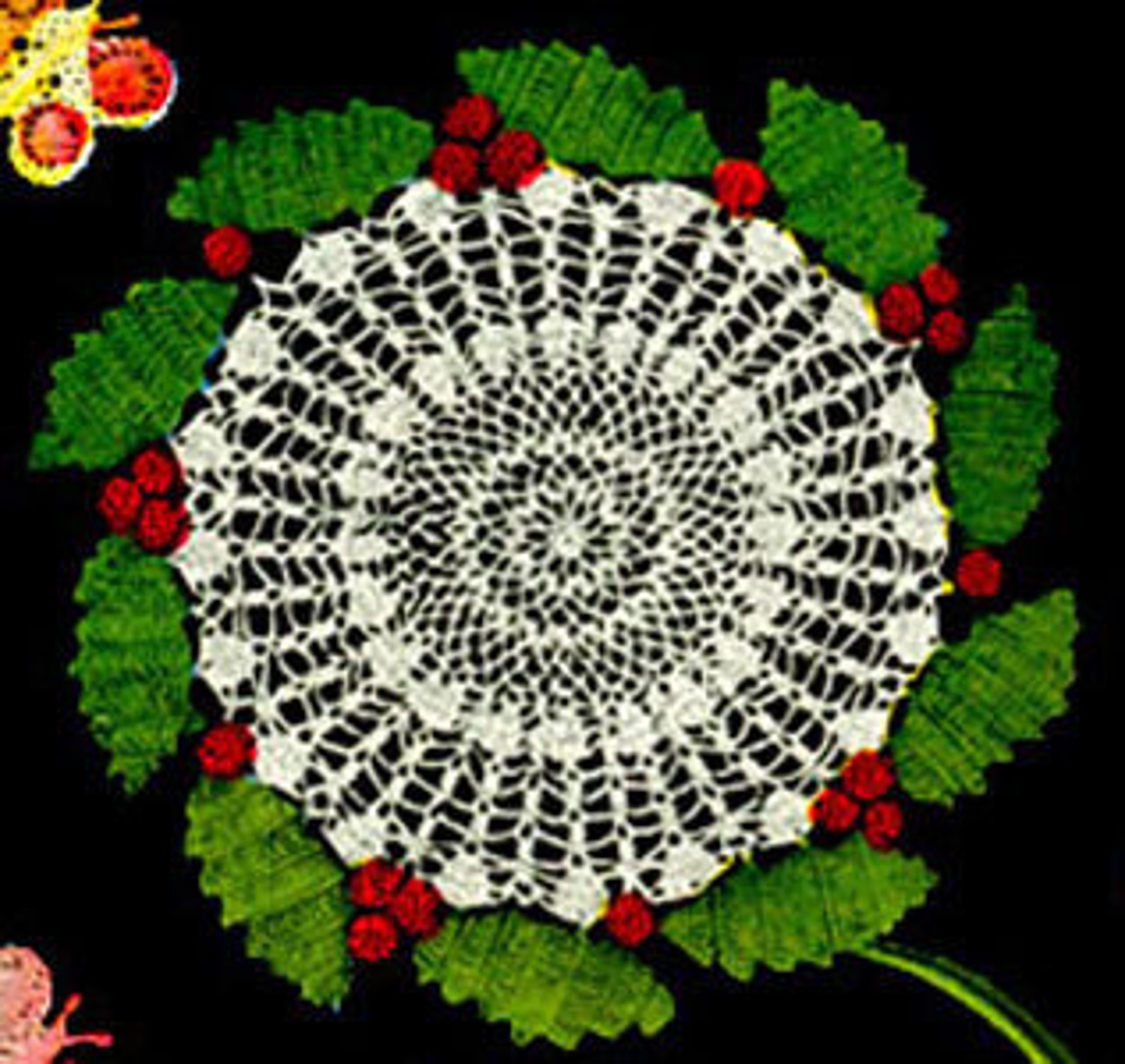 Christmas Doilie Doily Crochet Pattern 2 Style 4 Size PDF Instant ...