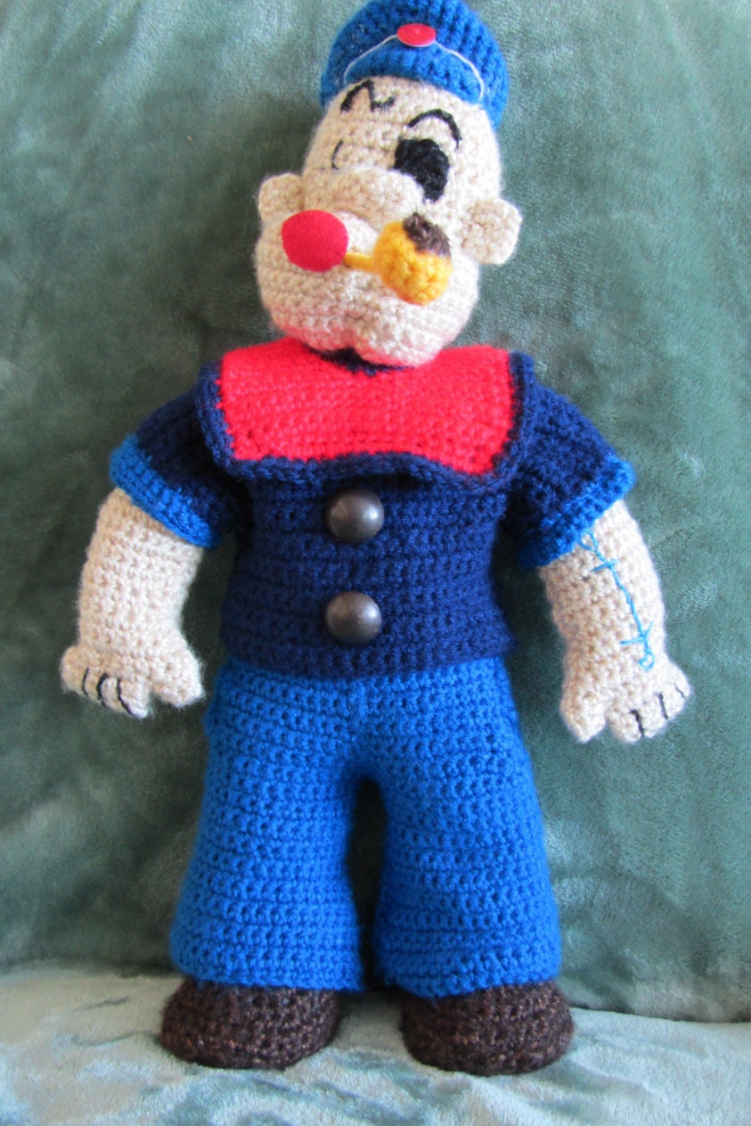 Popeye Doll Crochet Pattern PDF Instant Download - Etsy