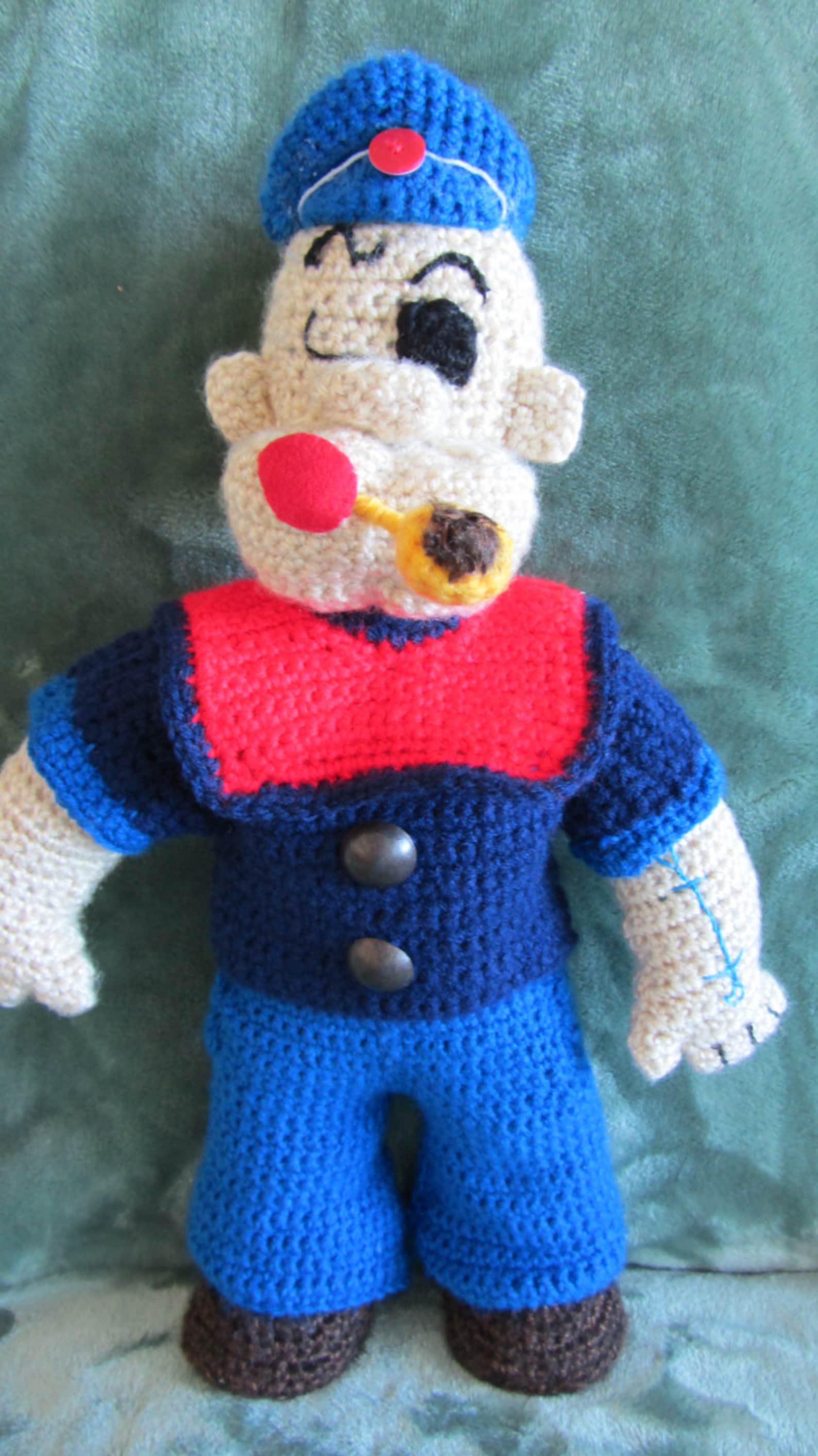 Popeye Doll Crochet Pattern PDF Instant Download - Etsy