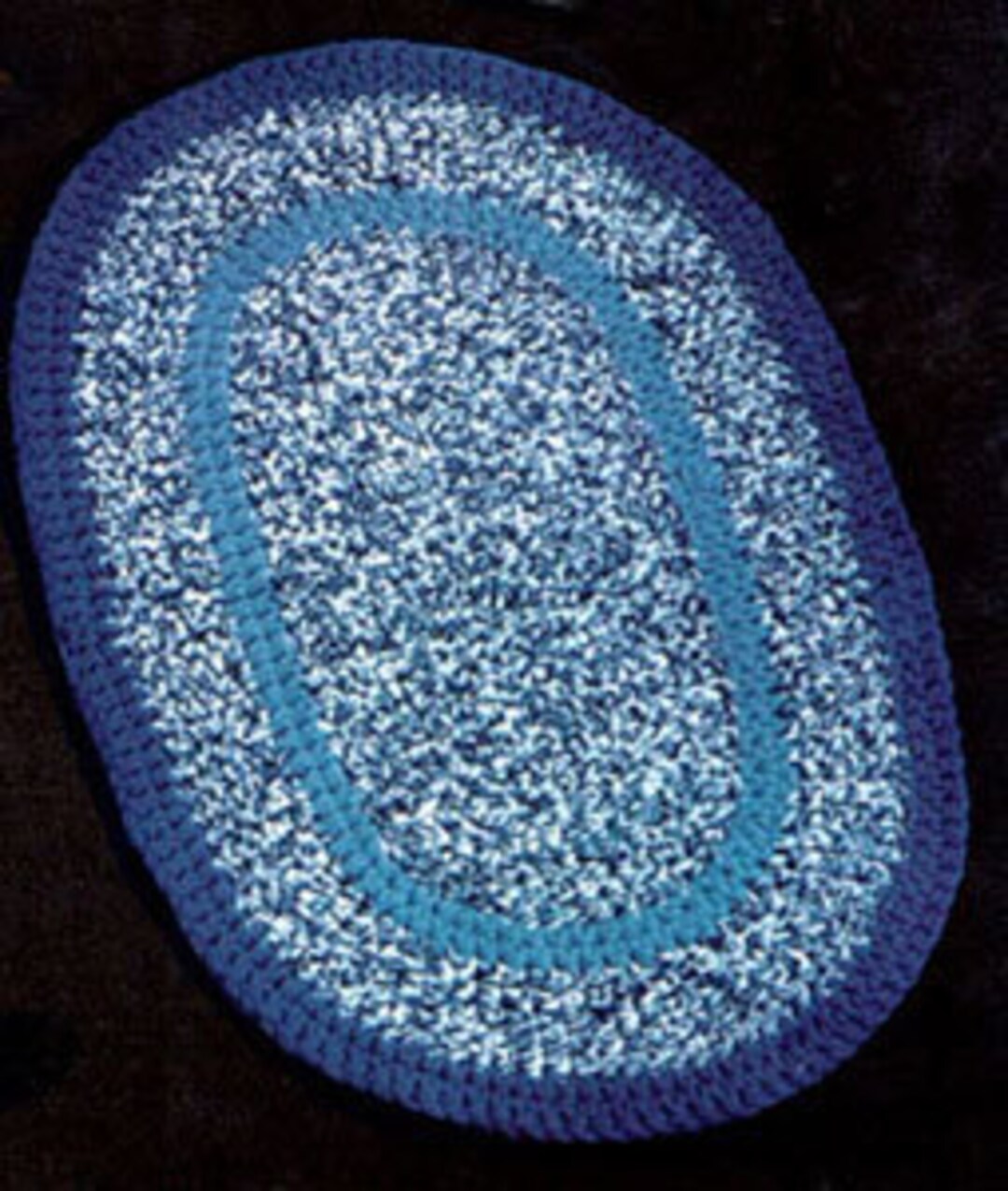 Vintage Variegated Oval Rug Crochet Pattern PDF Instant Download - Etsy