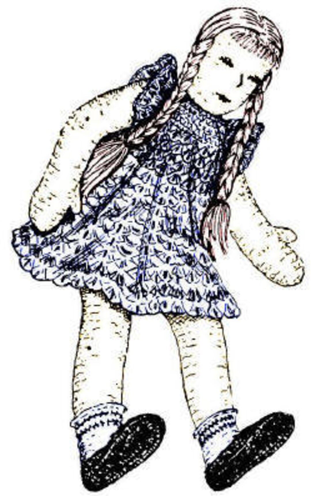 Crochet 12 Inch Doll and Clothes Pattern PDF Instant Download Very Easy ...