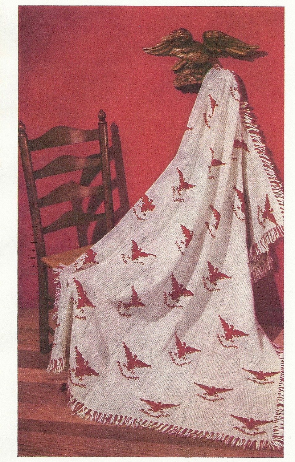 American Eagle Afghan Knitting Pattern PDF Instant Download - Etsy