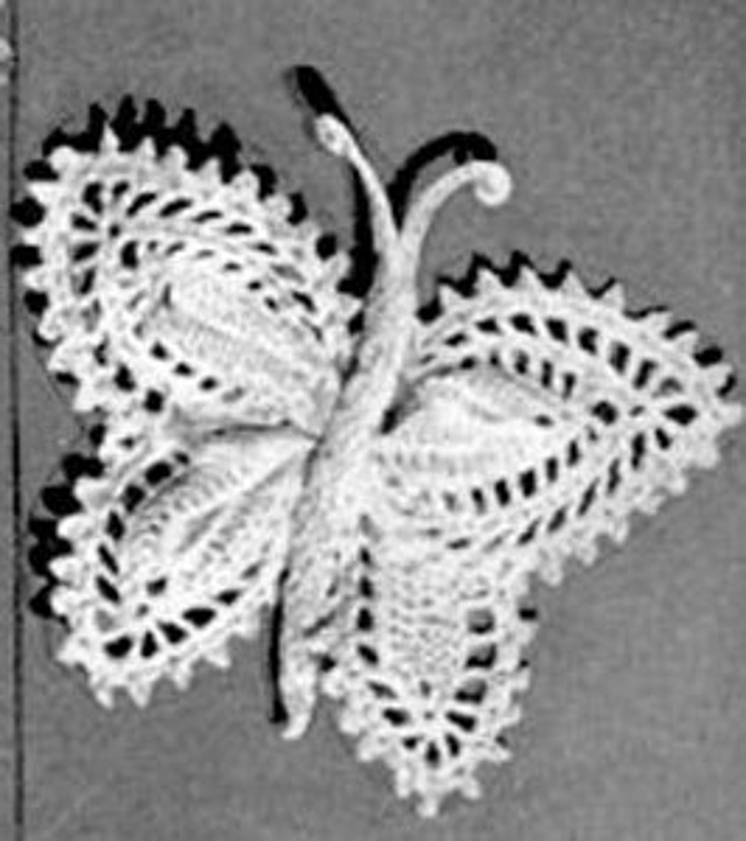 Butterfly Crochet Pattern: 3 Sizes, Cotton Size 30 (PDF Download) - Etsy