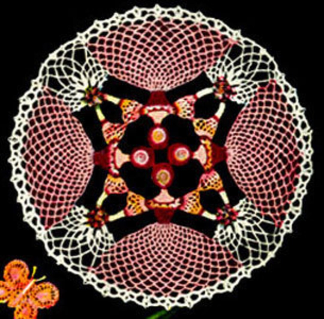 Cameo Girl Doilie Doily Crochet Pattern in 3 Sizes PDF Instant Download ...
