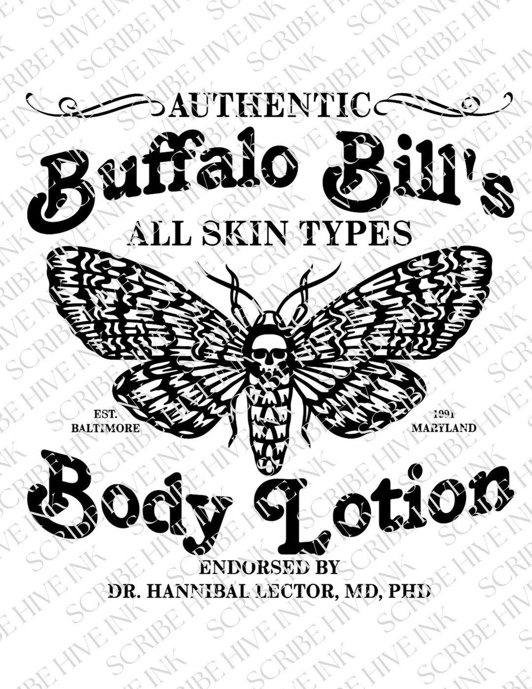 Buffalo Bill's Body Lotion PNG SVG - Etsy