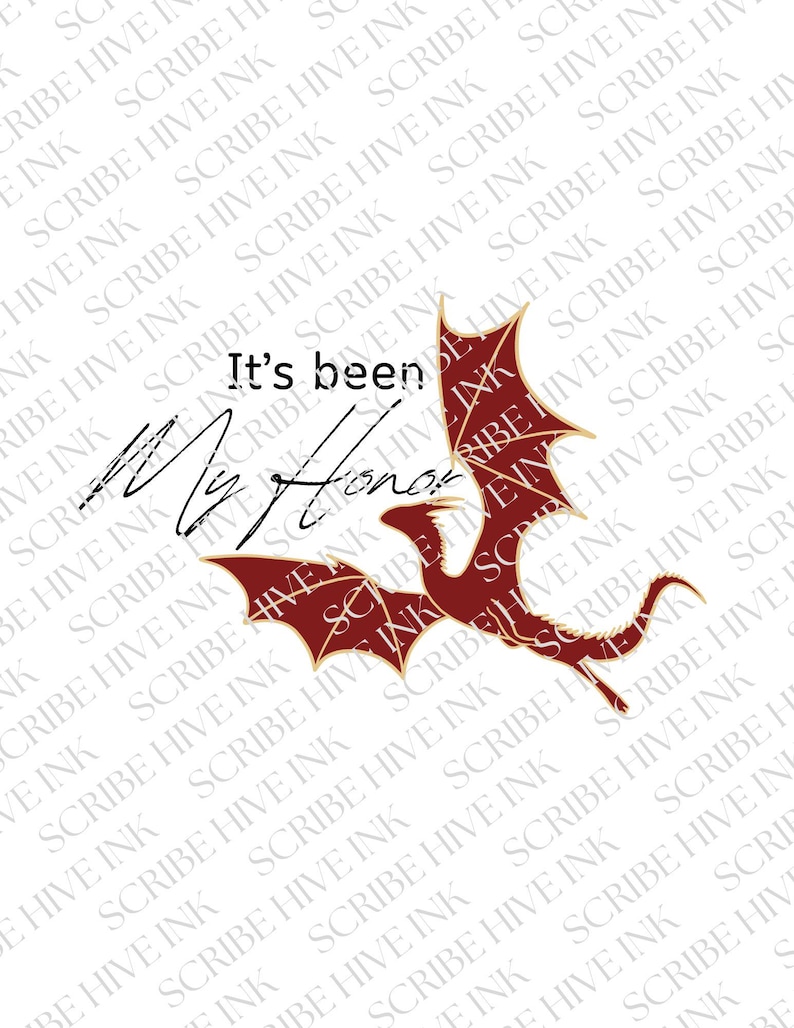 Fourth Wing - Liam Mairi - It's Been My Honor - Etsy