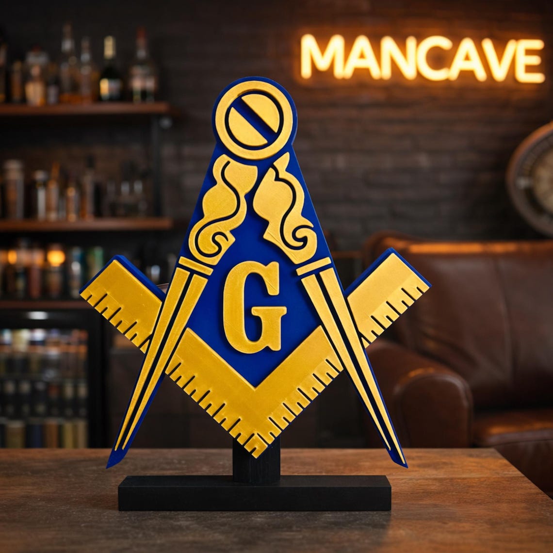 3D Freemasonry Masonic Crest Desk Signs - Etsy