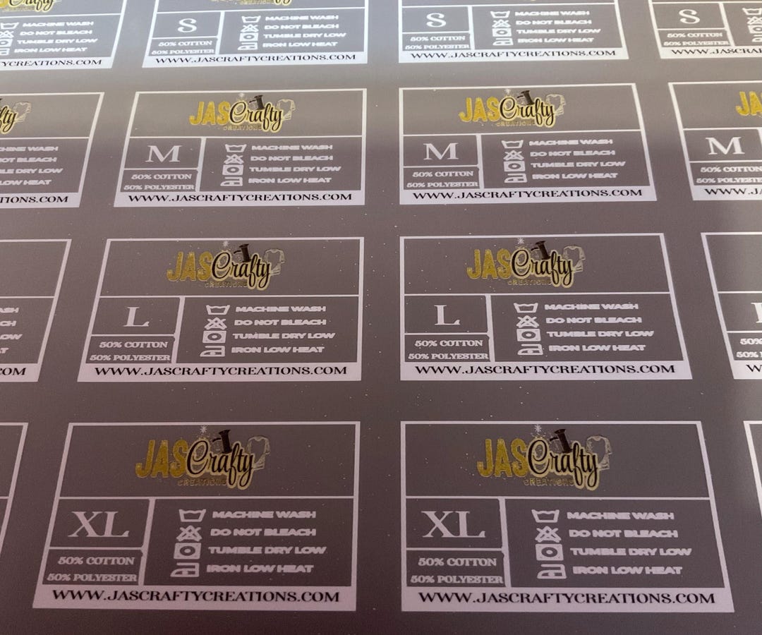 Custom Clothing Label,personalized Neck Tags,iron on Neck Labels, DTF ...