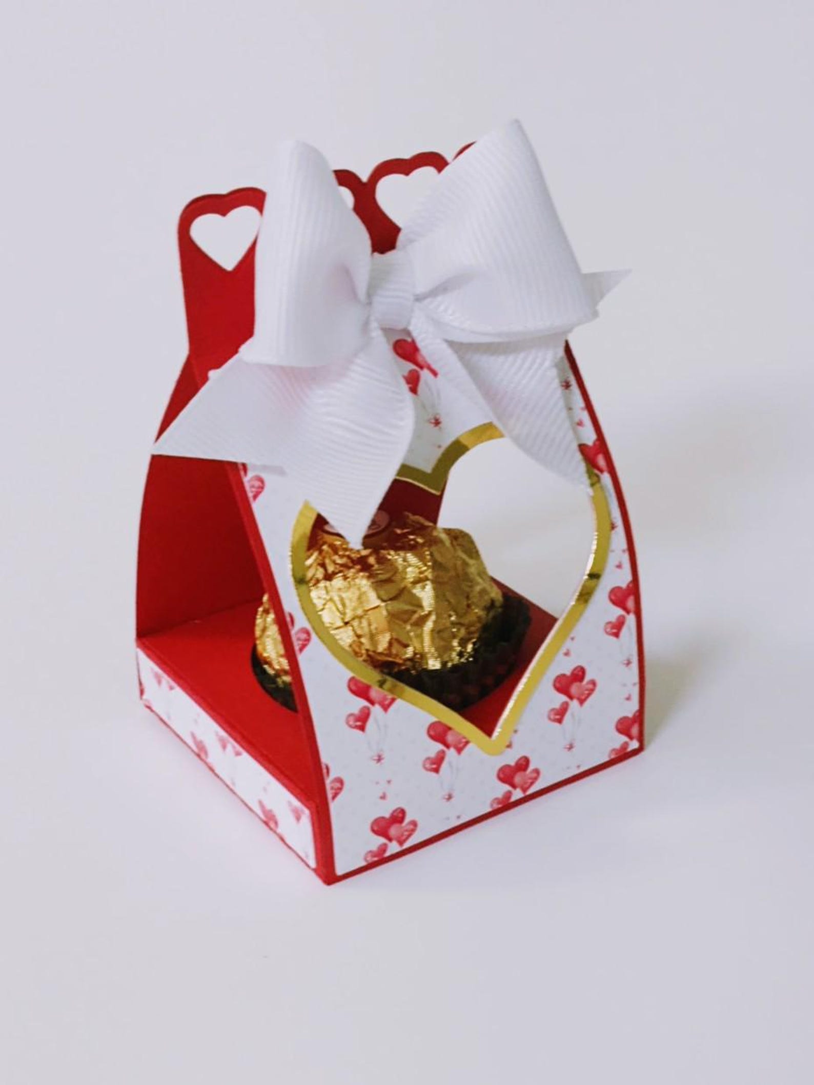 Valentine's Chocolate Box Holder Template: SVG & Studio (digital ...
