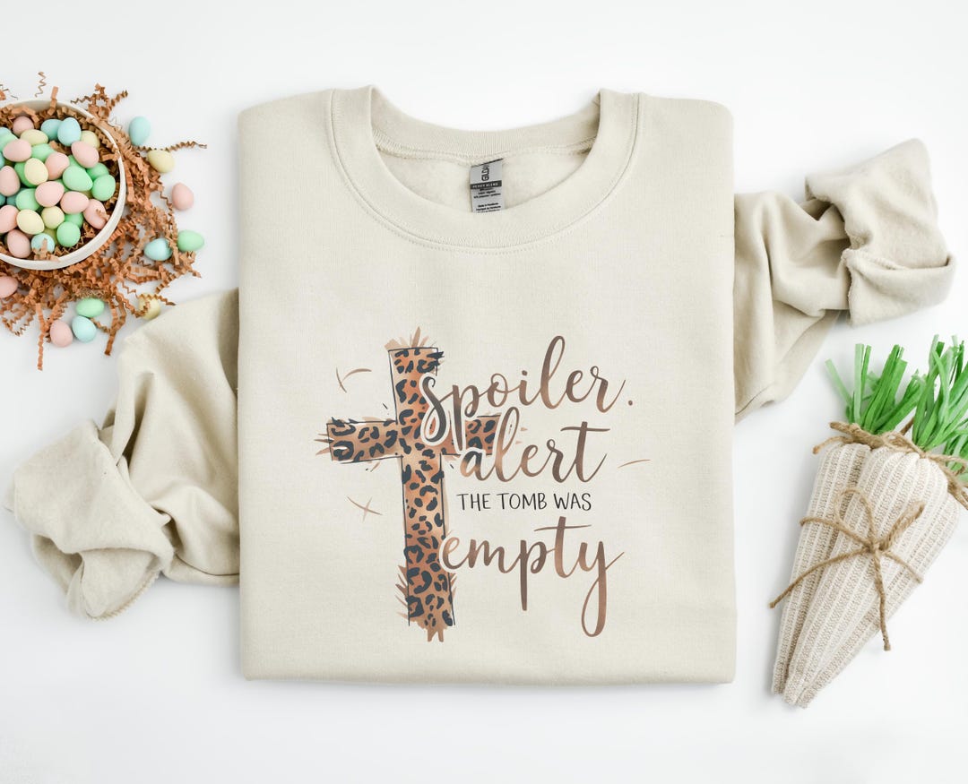 Spoiler Alert the Tomb as Empty, Christian Easter Tee, Christian Tee ...