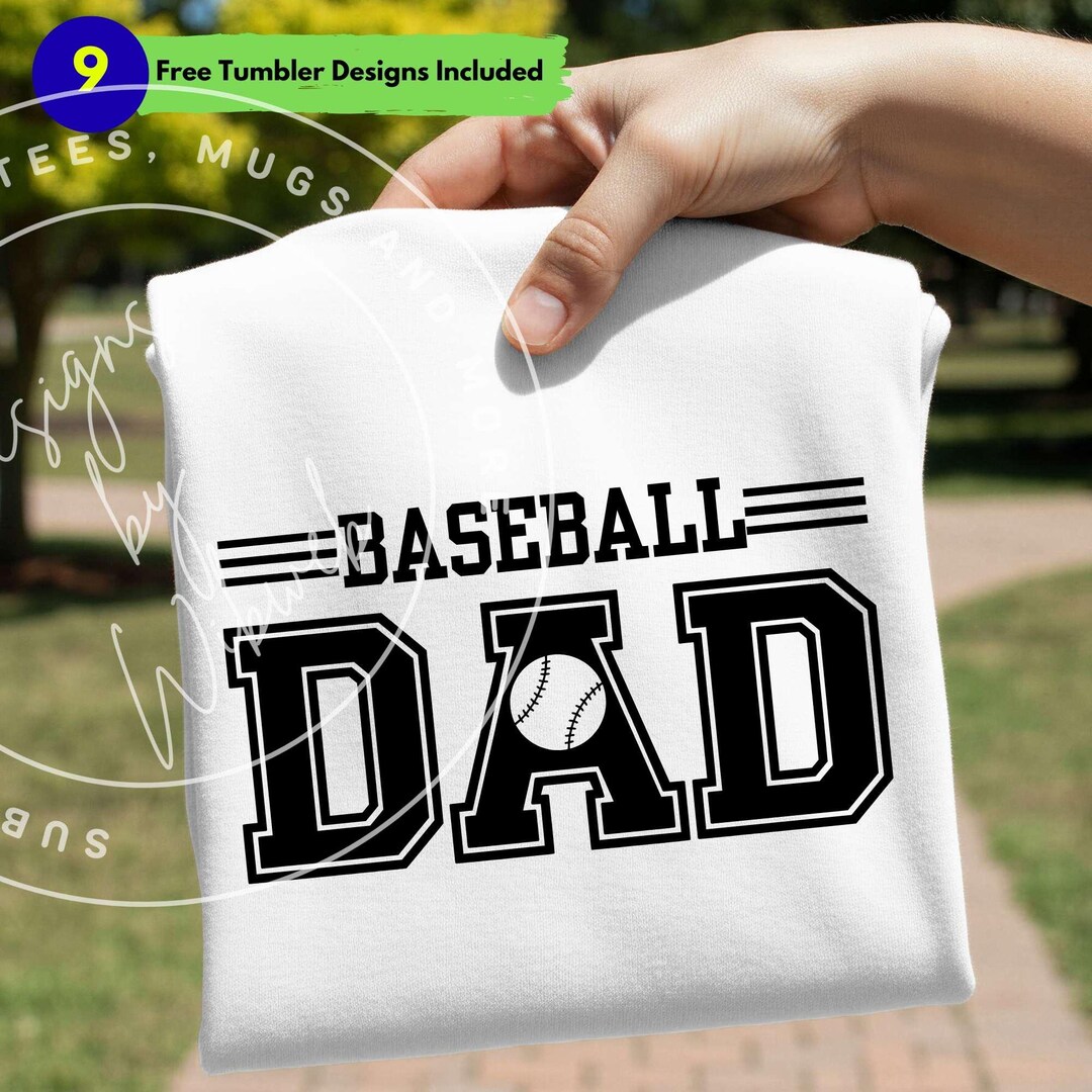 Baseball Dad Svg Png: Baseball Dad Cut File Clipart Graphic Shirt ...
