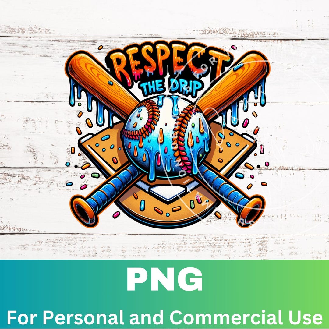 Baseball Ice Cream Drip Blue Sublimation PNG Design, Baseball Mom ...