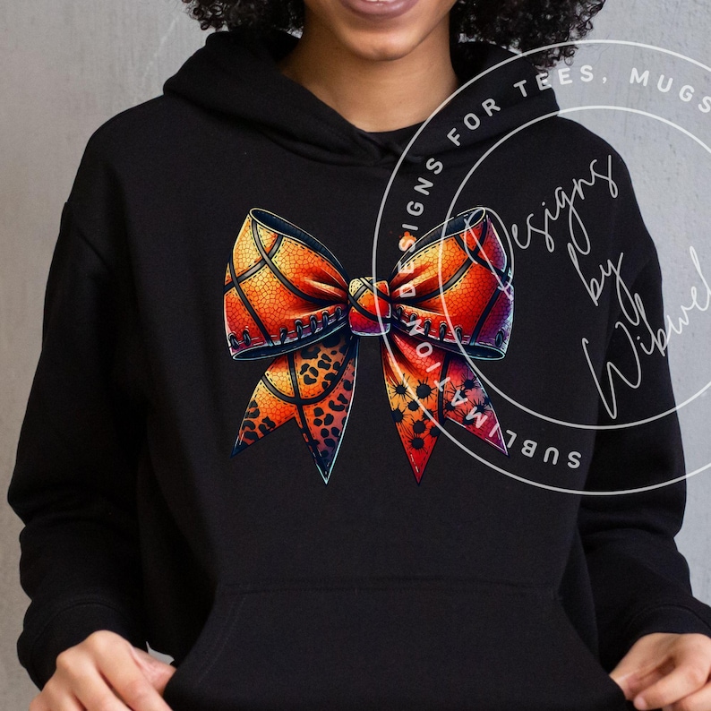 Basketball Bow Png: Coquette Basketball Sublimation Shirt Design ...