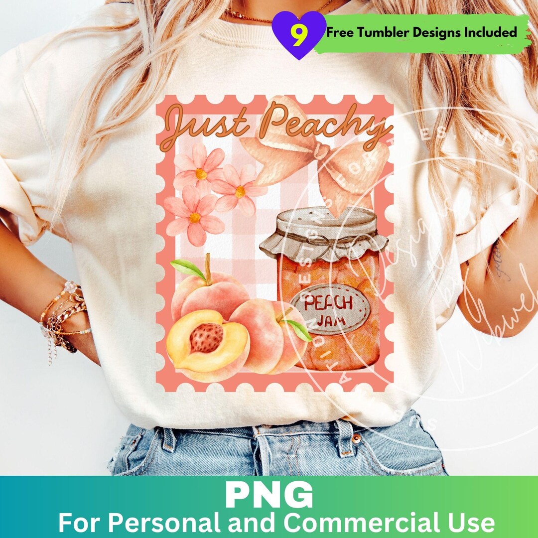 Peach PNG: Peach Sublimation Shirt Design (digital Download) - Etsy