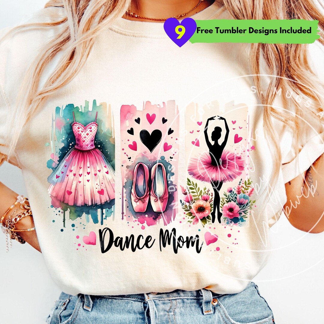 Dance Mom Sublimation PNG Design, Ballet Clipart Dance PNG, Dance Mom ...