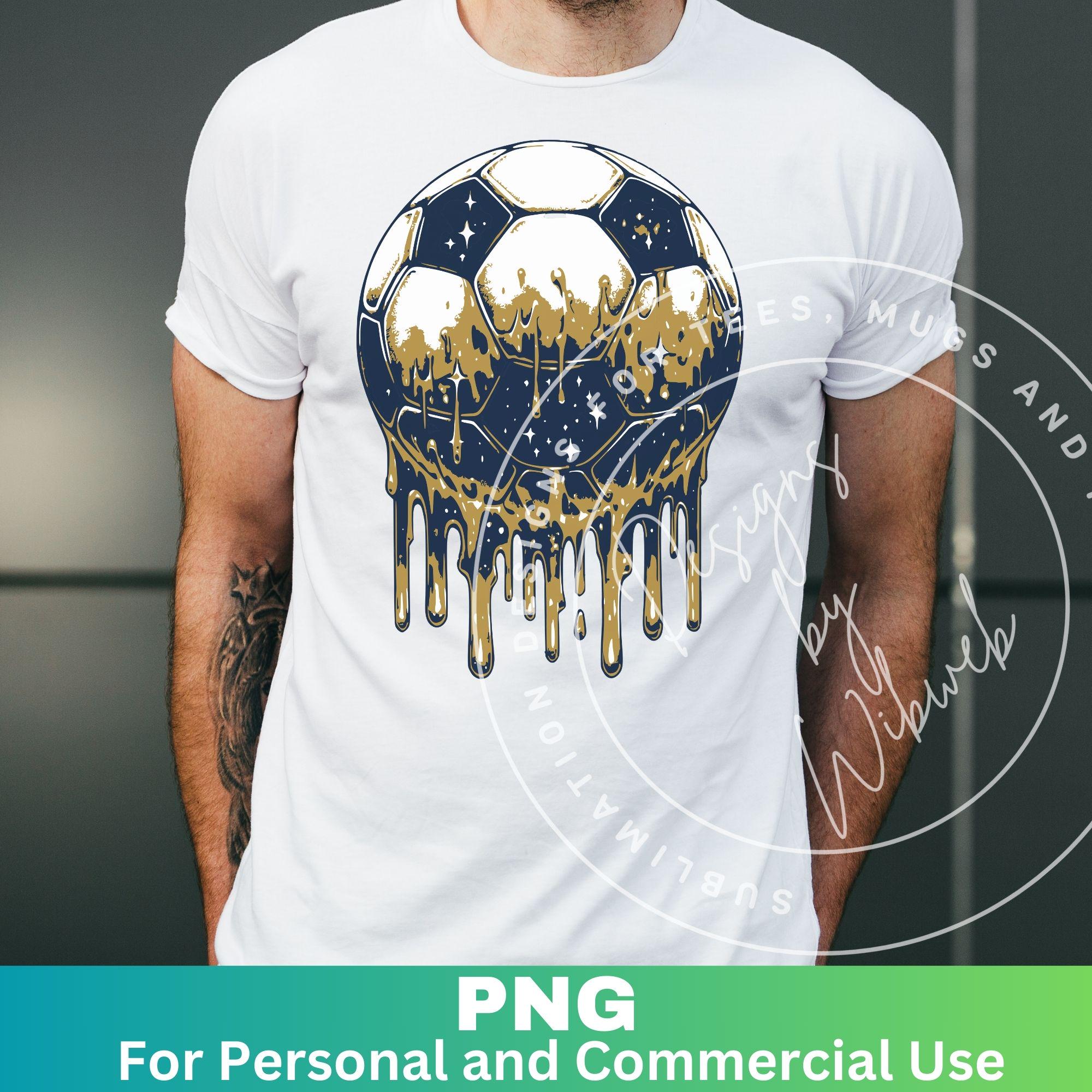 Soccer Drip Gold Sublimation PNG Design, Soccer Mom Sports PNG, Soccer ...