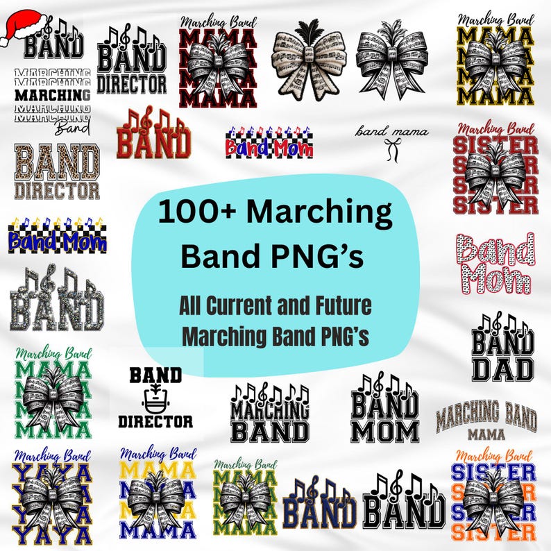 Marching Band PNG Bundle: Marching Band Mega Bundle Clipart Sublimation ...