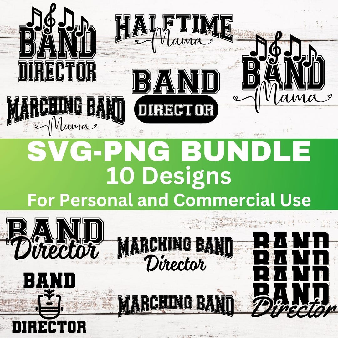 Band Svg Bundle: Marching Band Png Bundle Clipart Shirt Graphic ...