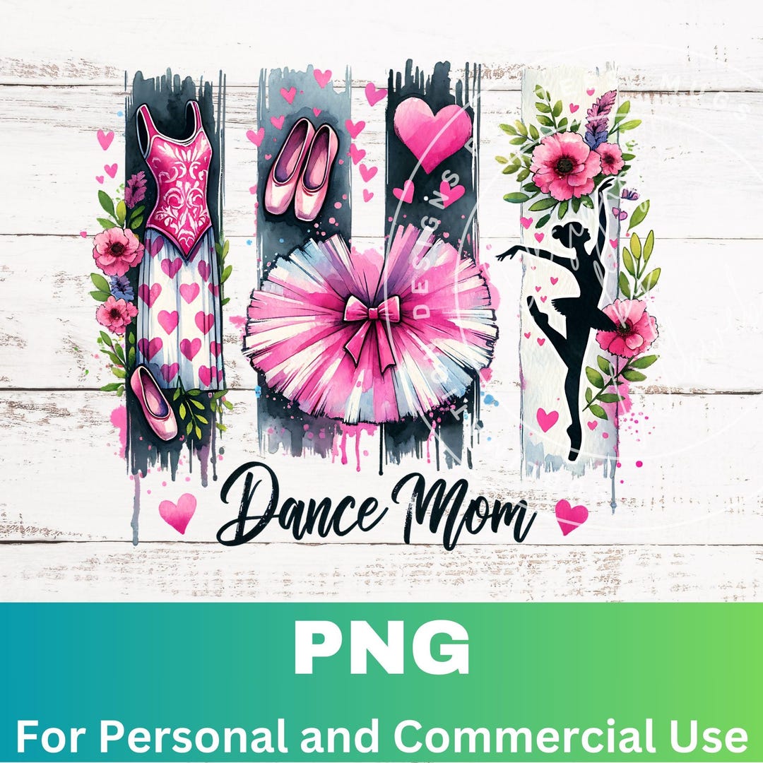 Dance Mom Sublimation PNG Design, Ballet Clipart Dance PNG, Dance Mom ...