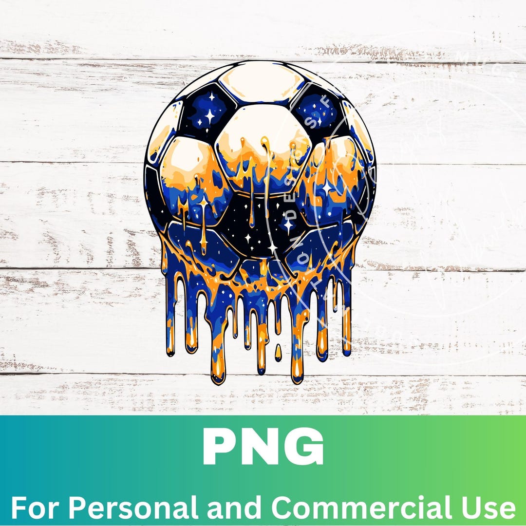 Soccer Drip Blue Sublimation PNG Design, Soccer Mom Sports PNG, Soccer ...