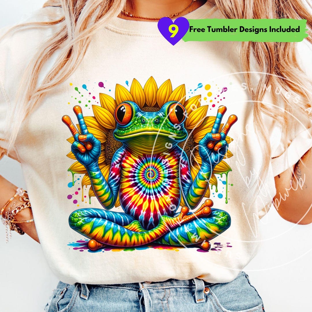 Rana y símbolo de la paz (PNG), Rana hippie (PNG), Diseño de ...
