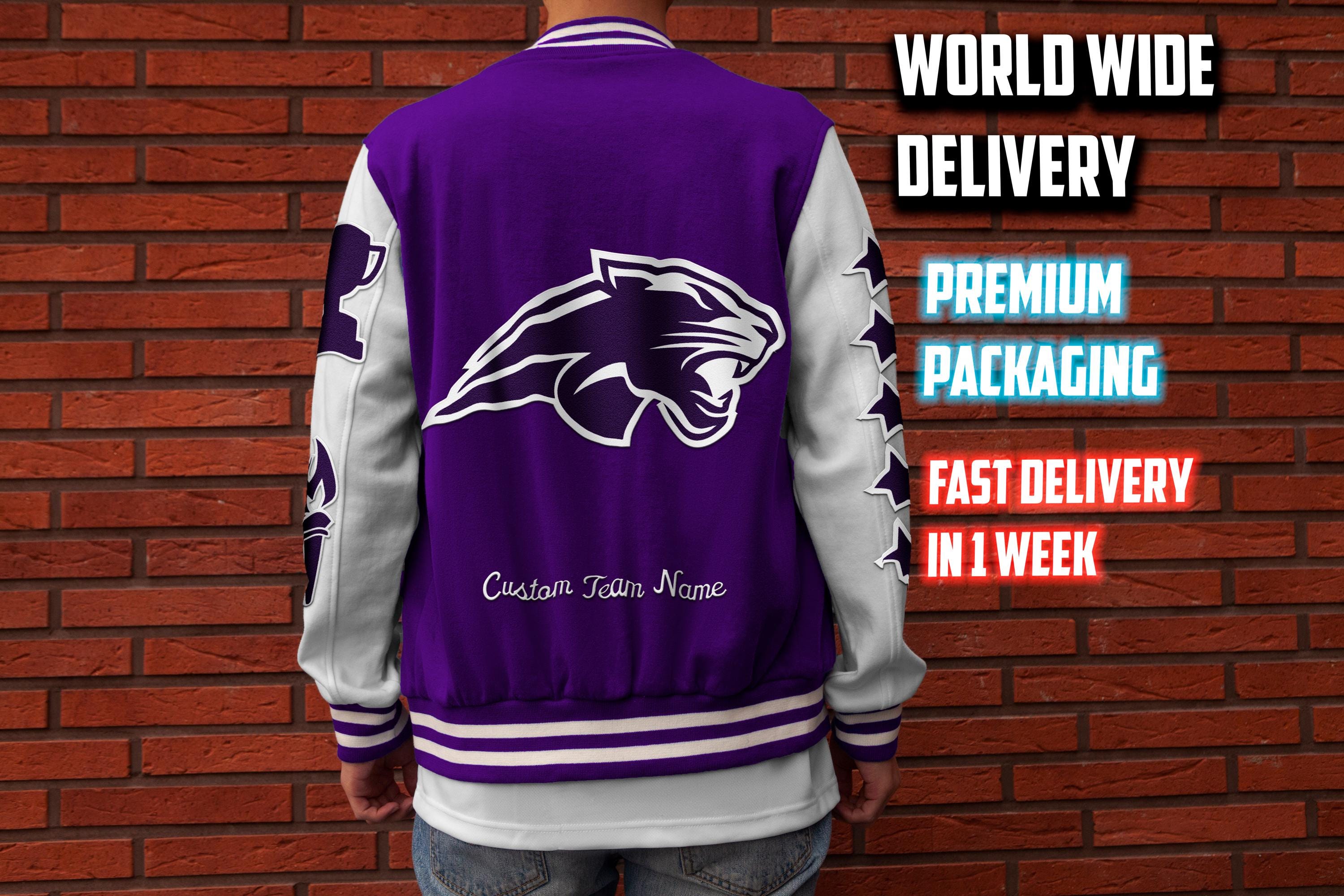 Custom Varsity Jacket for High School, Custom Embroidery Patch ...
