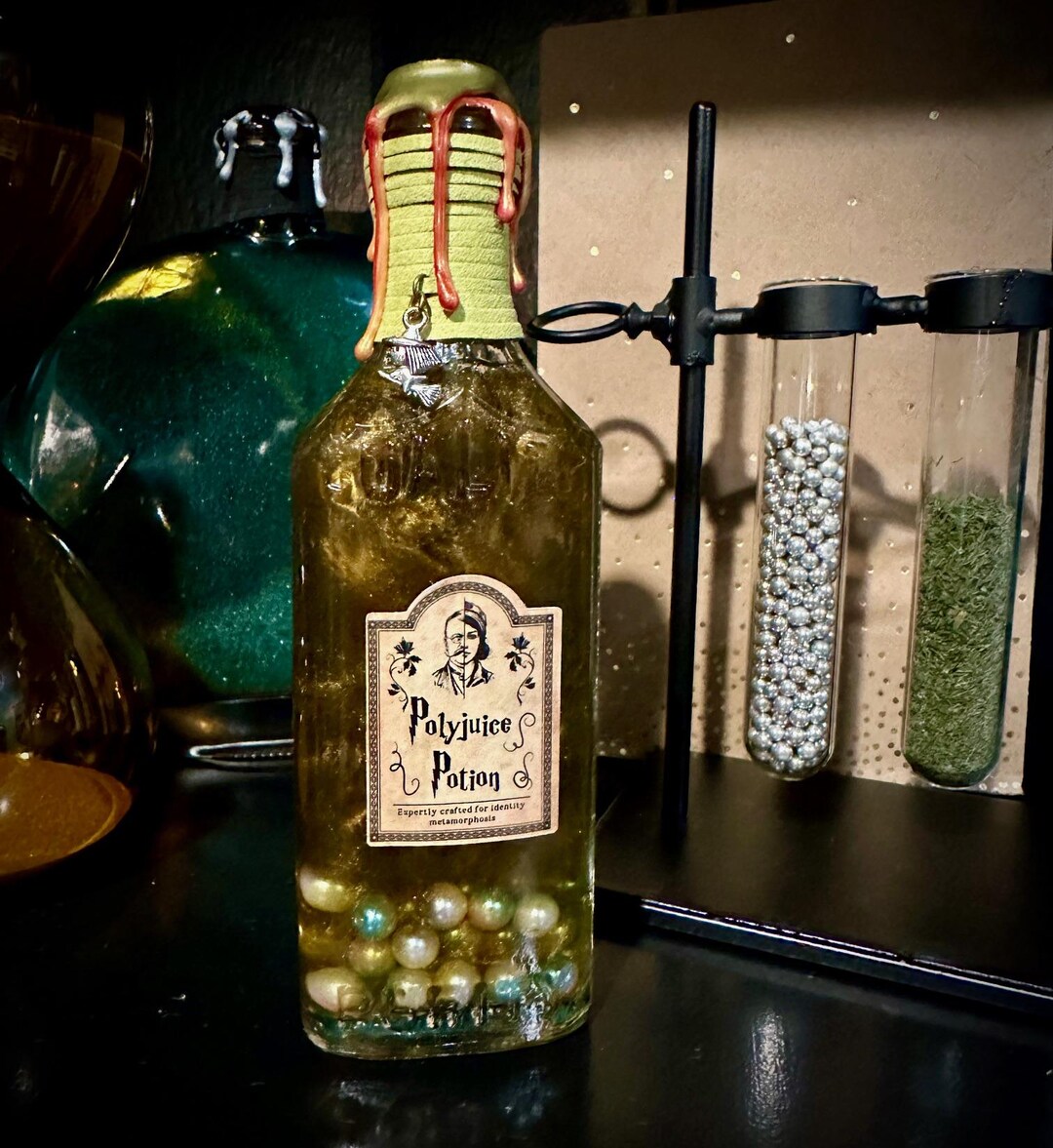 Polyjuice Potion, Magic Potion, Decorative Glass Bottle, Witchy Decor ...