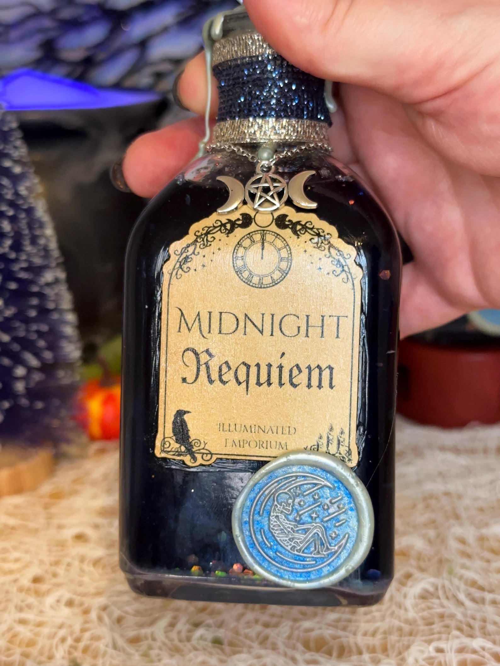 Midnight Requiem Potion | Valentine's Gift for Goths, Dark Academia ...