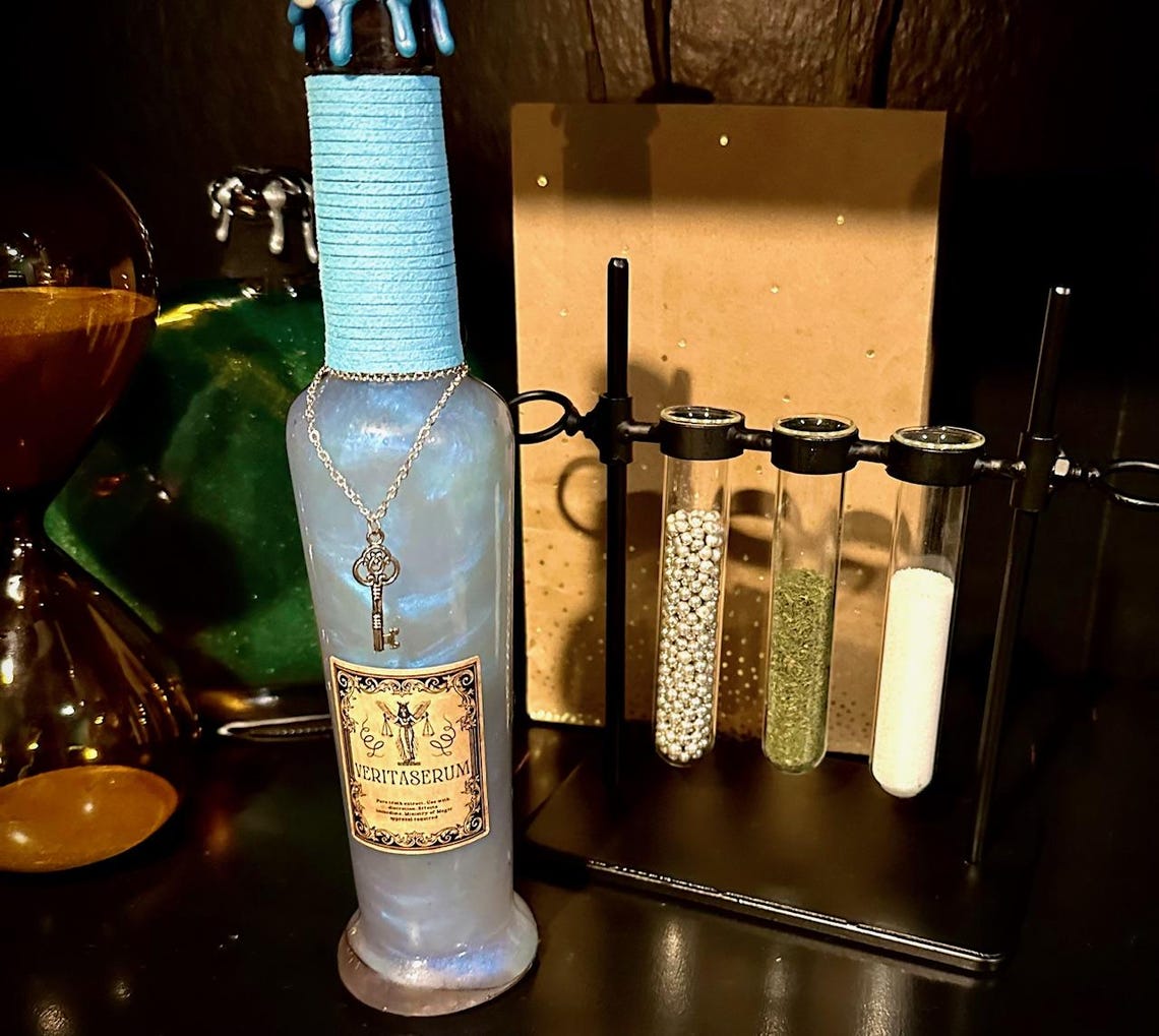 Veritaserum Truth Serum, Magic Potion, Decorative Glass, Witchy Decor ...