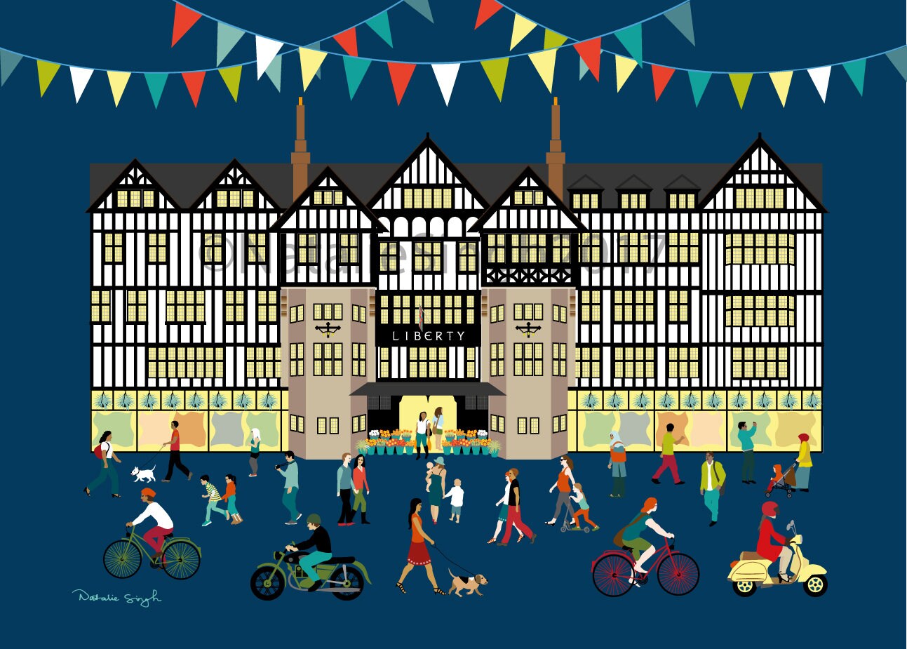 Liberty of London Store Art Print - Etsy