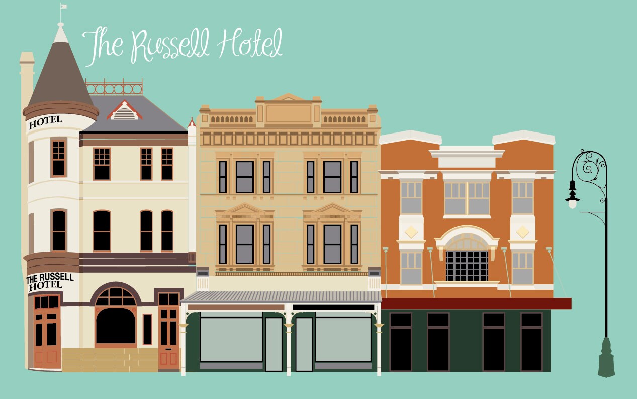 Retro Style Art Print of the Rocks Area in Sydney - Etsy