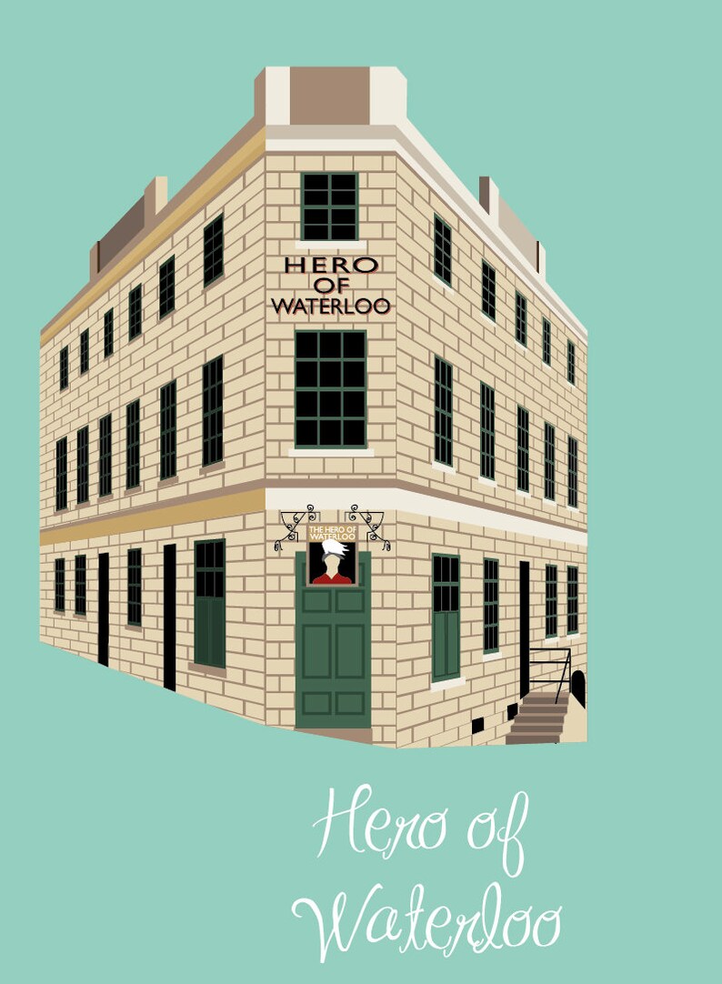 Retro Style Art Print of the Rocks Area in Sydney - Etsy