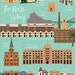 Retro Style Art Print of the Rocks Area in Sydney - Etsy