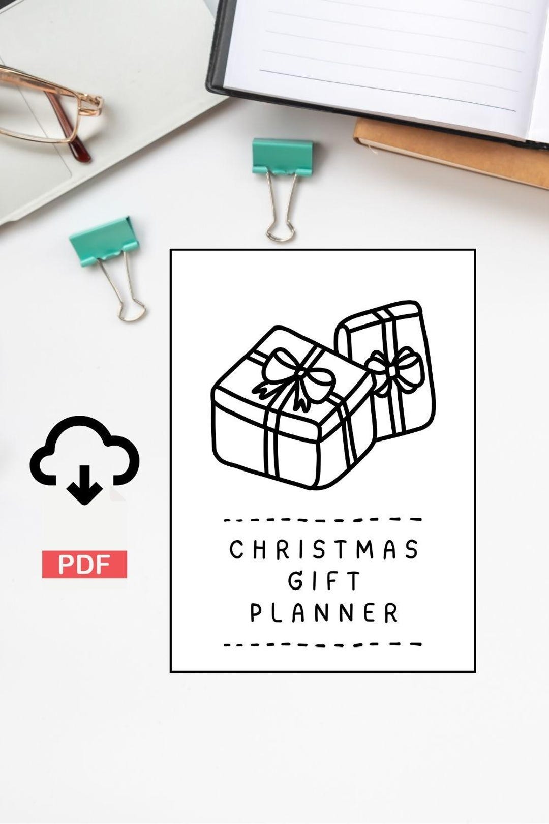 Christmas Gift Planner, Printable PDF Gift List, Holiday Gift Organizer ...