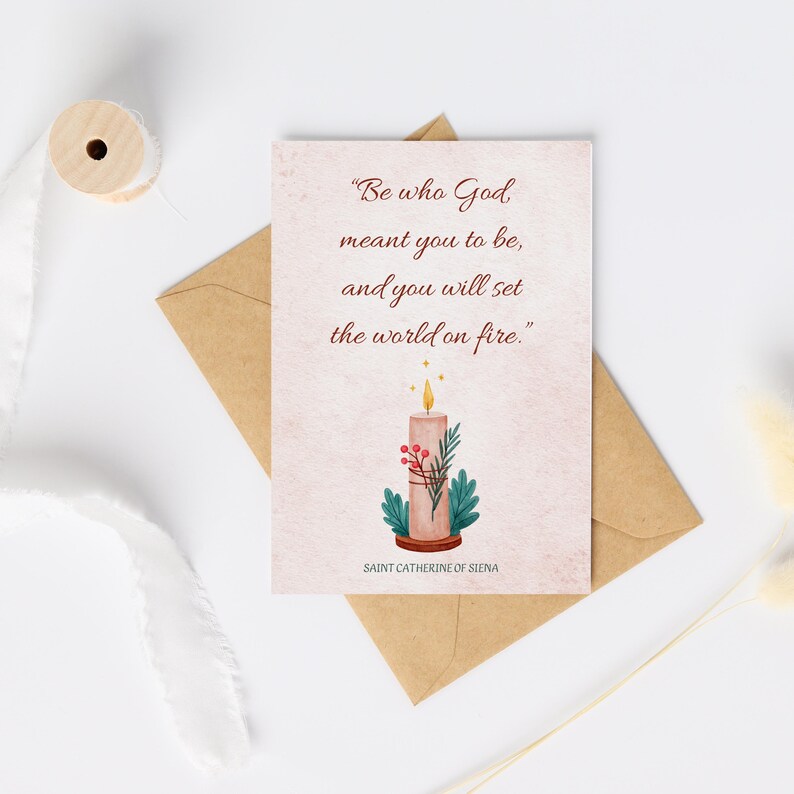 Printable Catholic Confirmation Card, Catholic Saint Card, Our Father ...