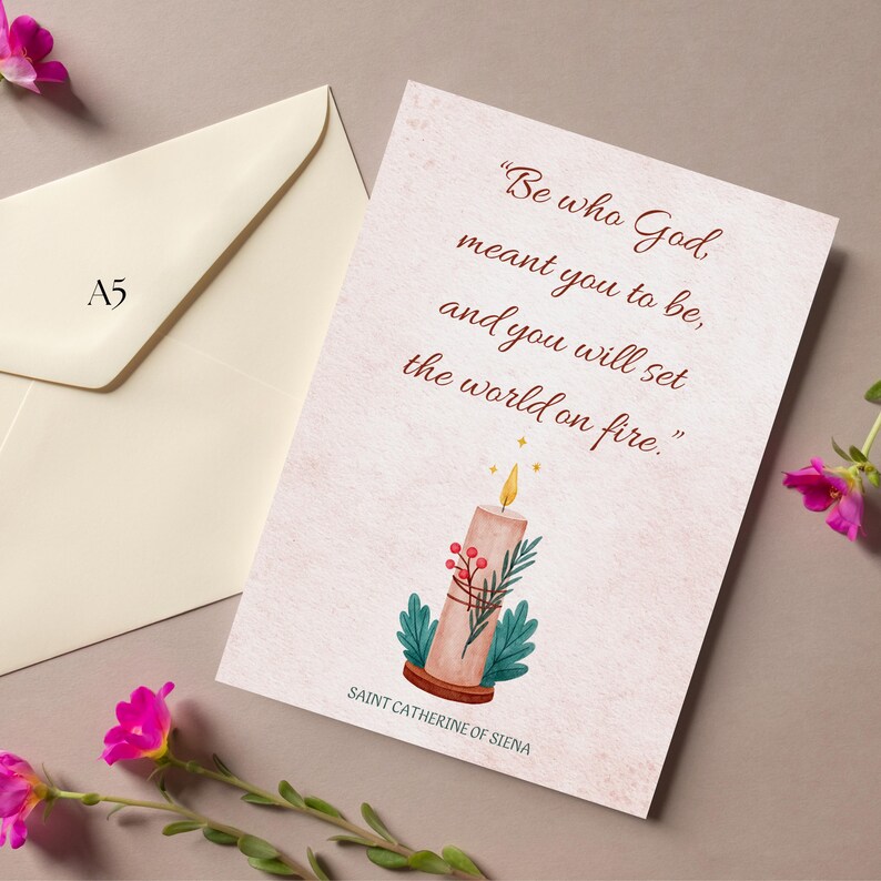 Printable Catholic Confirmation Card, Catholic Saint Card, Our Father ...