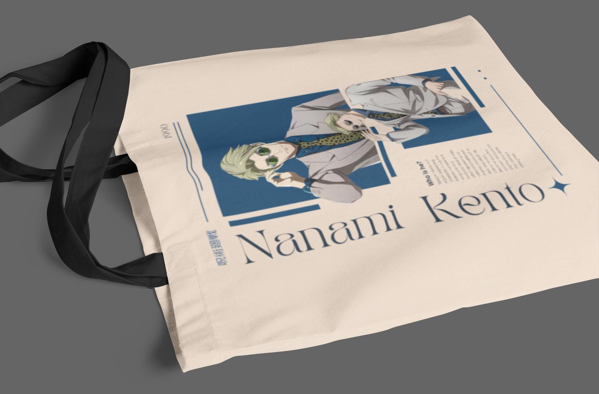 Kento Nanami Tote Bag Cotton Canvas Bag Christmas Gift Gift for Her ...