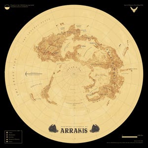 Map of Arrakis - Northern Latitudes - Etsy