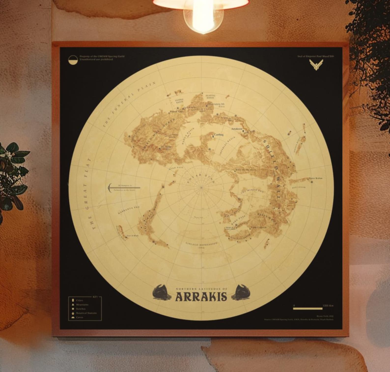 Map of Arrakis - Northern Latitudes - Etsy