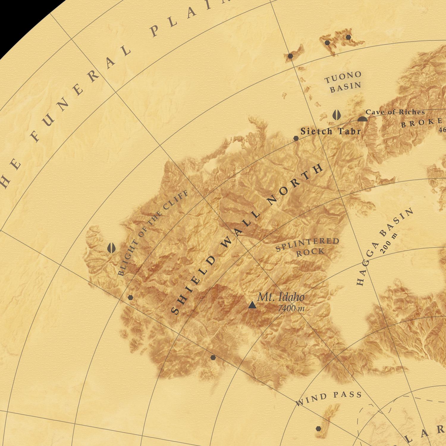 Map of Arrakis - Northern Latitudes - Etsy