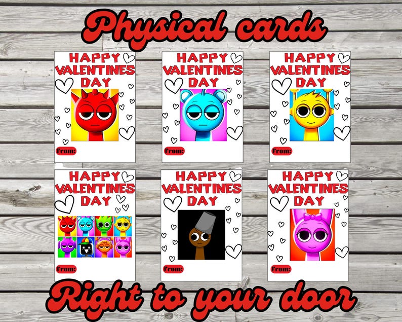 Roblox Sprunki Valentines Delivered Right to Your Door! - Etsy